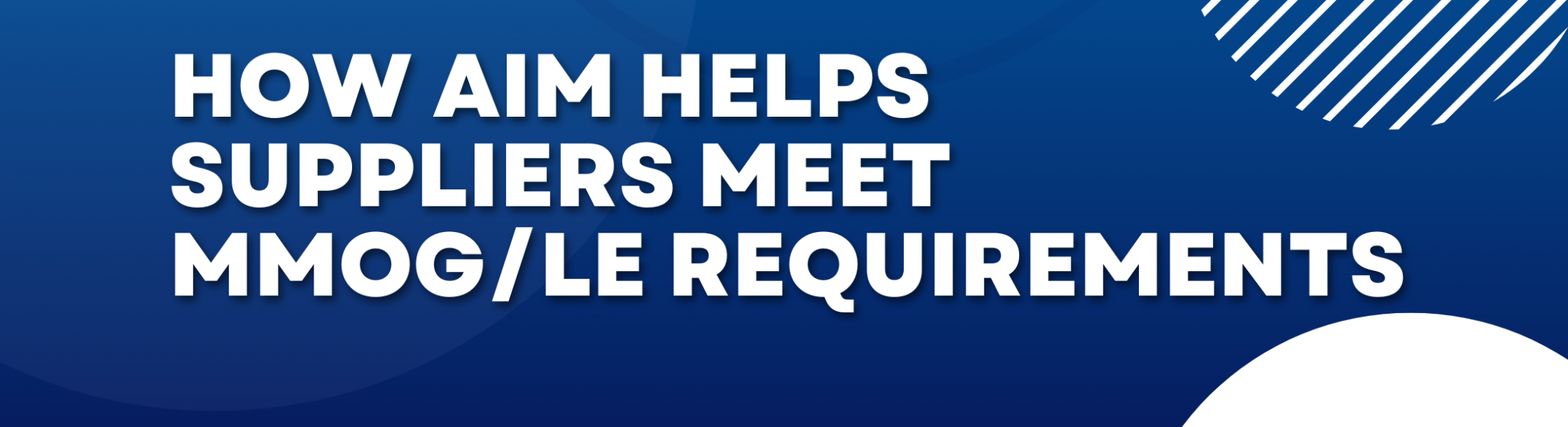 Meet MMOG Requirements with AIM Vision Solutions - Aim Computer Solutions